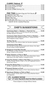 Panda Garden Chinese Restaurant – Dine-In & Takeout, L.L.B.O.